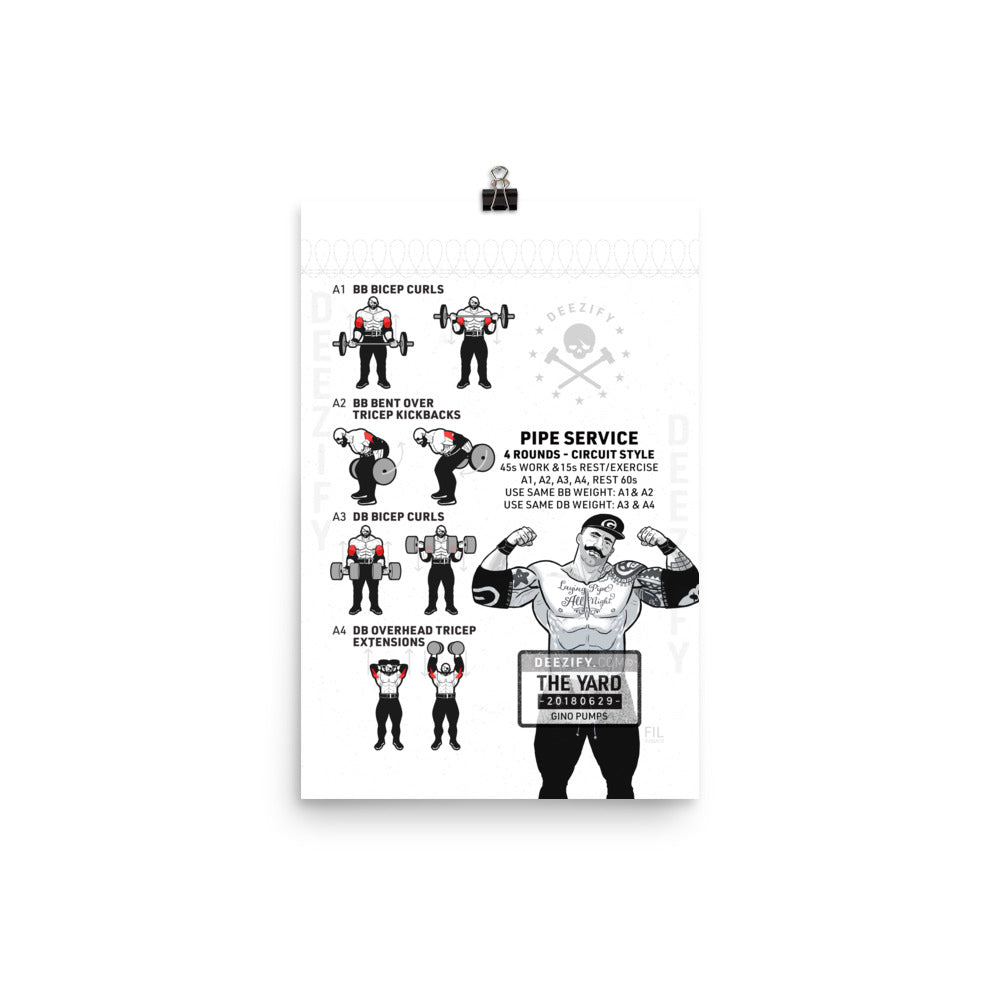 The Yard - Pipe Service Poster - DEEZIFY